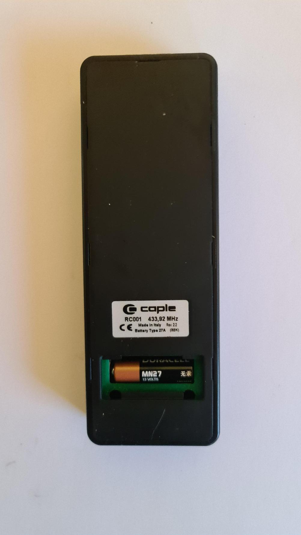 Caple Remote Control Repair